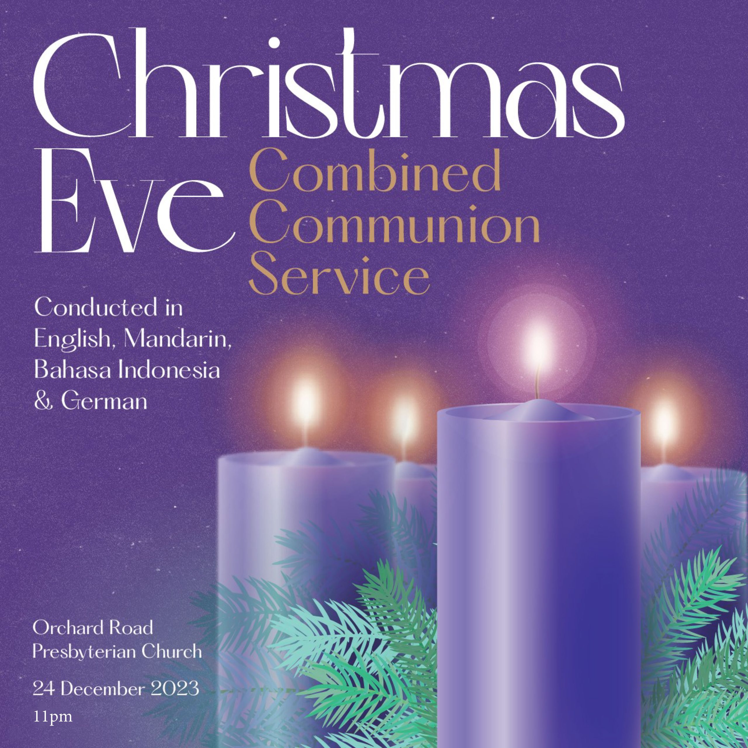CHRISTMAS EVE COMBINED COMMUNION SERVICE - Orchard Road Presbyterian Church