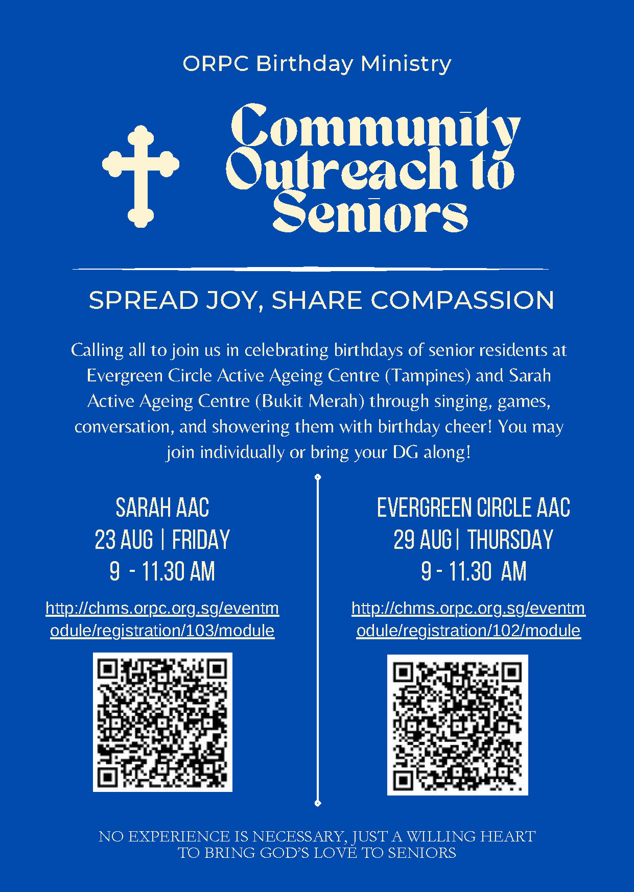 ORPC Birthday Ministry - Orchard Road Presbyterian Church
