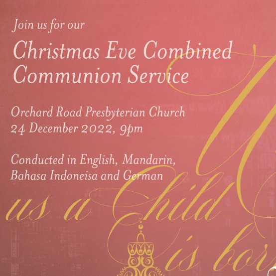 Christmas Eve Communion Service @ 9 p.m. - Orchard Road Presbyterian Church